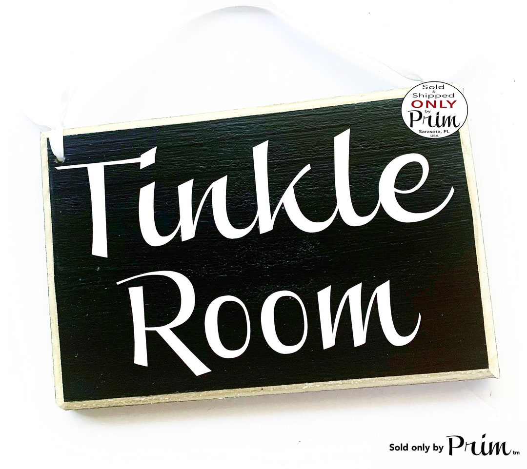 8x6 Tinkle Room Custom Wood Sign Bathroom Restroom Outhouse the Loo ...