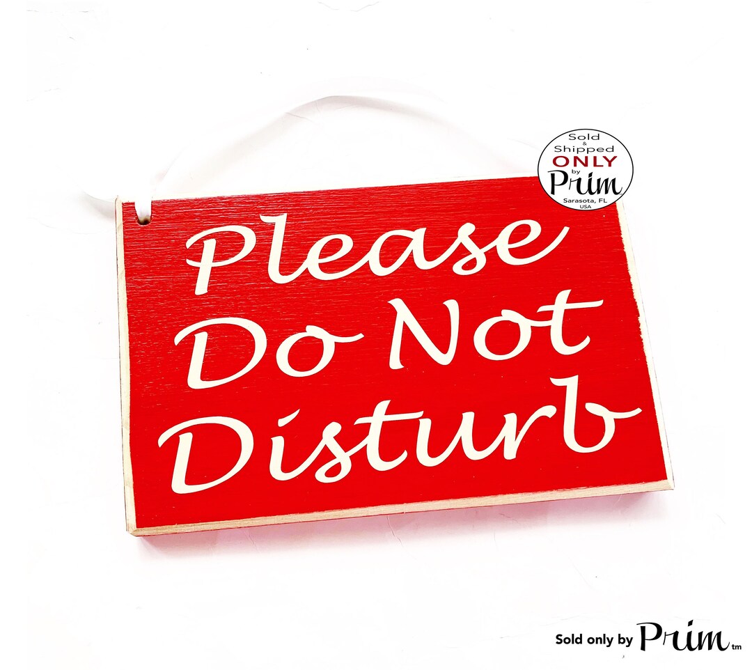 8x6 Please Do Not Disturb Custom Wood | in Session Progress Meeting Spa ...