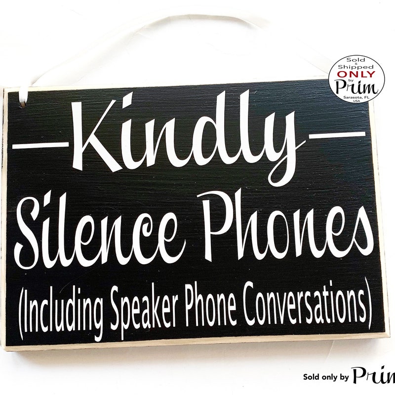 Please Silence Your Phones Sign - Etsy