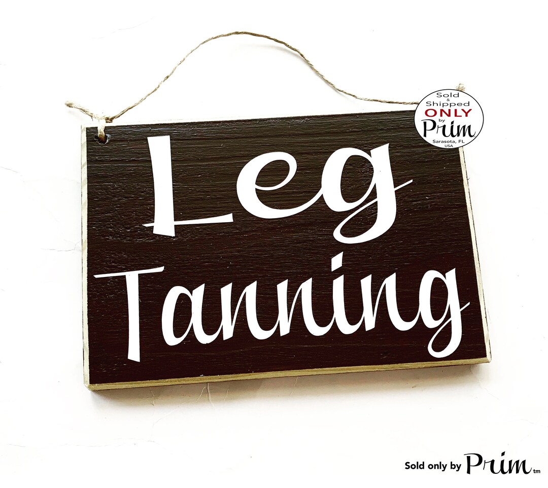 8x6 Leg Tanning Custom Wood Sign | Spray Spa Do Not Disturb Airbrush ...