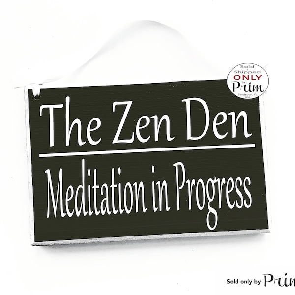 Meditation Sign - Etsy