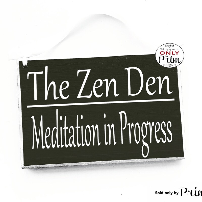 Meditation Sign - Etsy