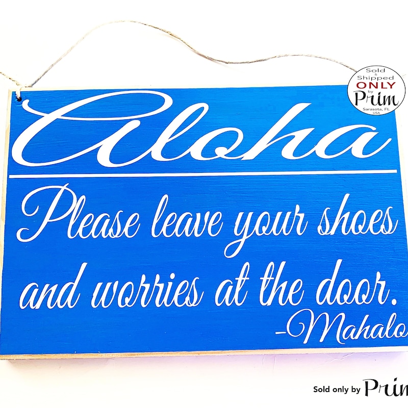 Leave Shoes Outside Sign - Etsy