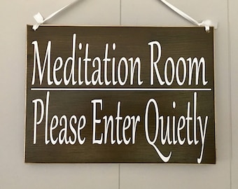 Enter Quietly Sign - Etsy UK