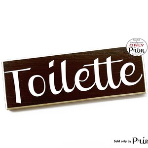 12x4 Toilette Custom Wood Restroom Sign Loo WC Bathroom Shower Bath ...