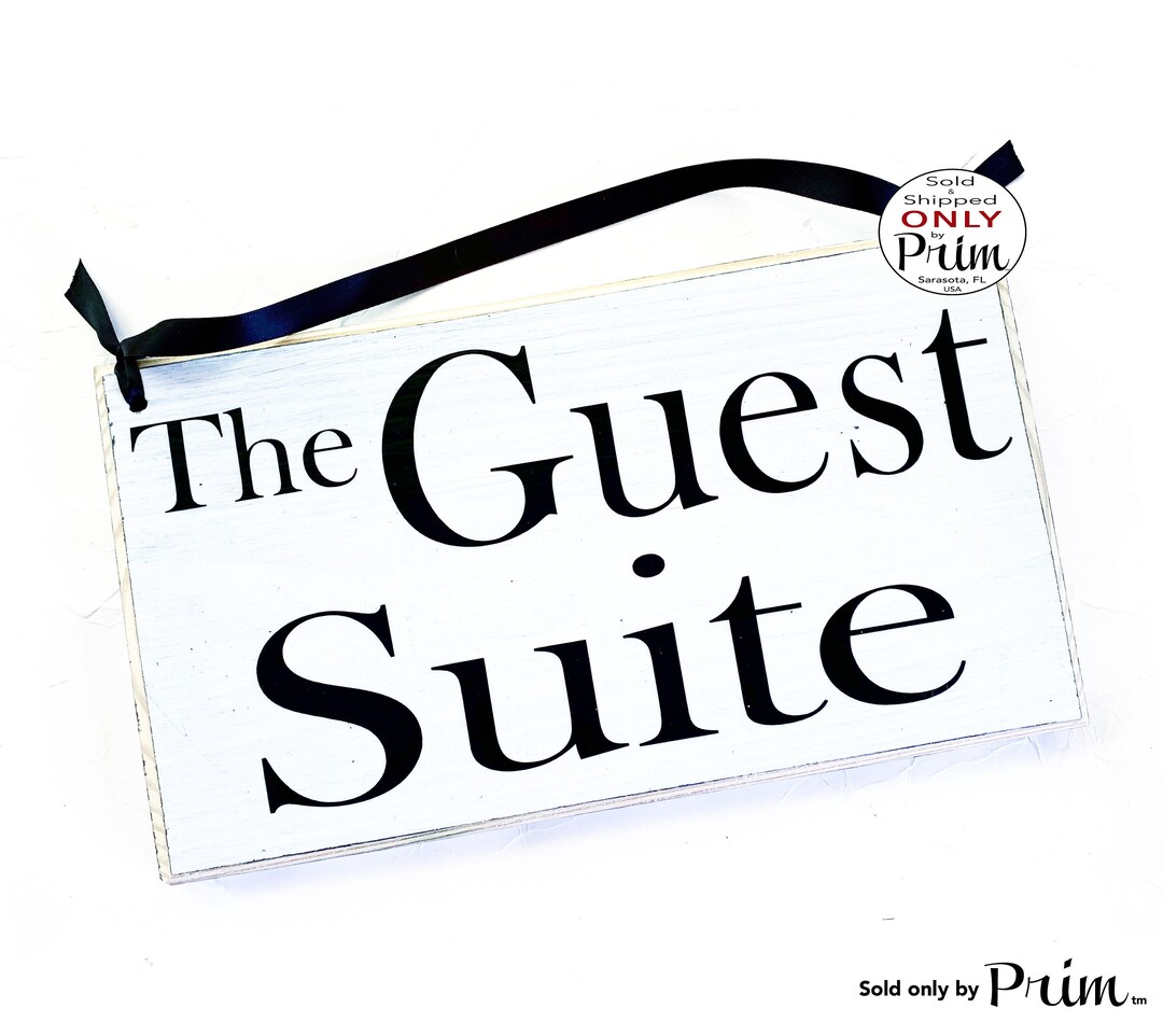 10x6 the Guest Suite Custom Wood Sign Welcome Entrance Cottage Room Bed ...