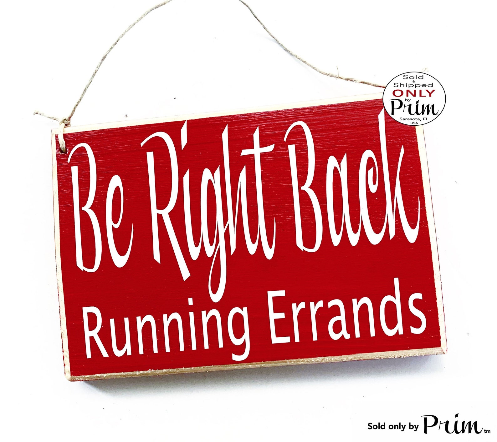 8x6 Be Right Back Running Errands Custom Wood Be Back - Etsy