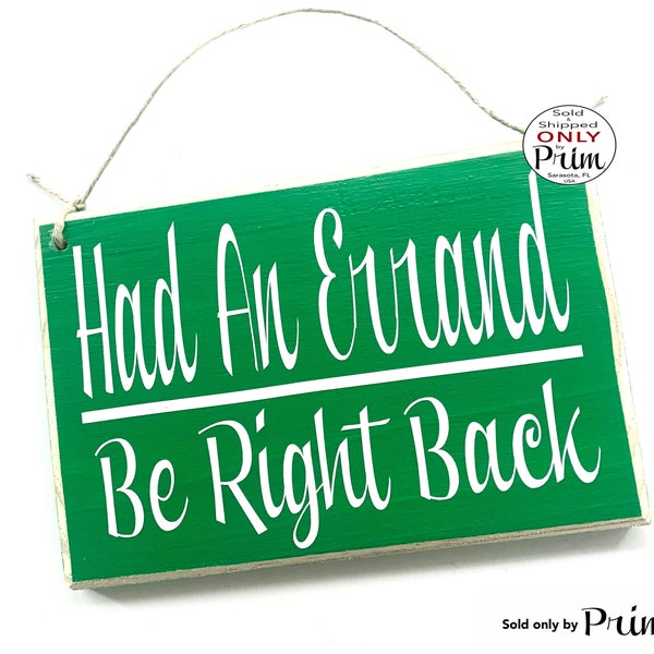 Out of Office Be Back Soon Sign - Etsy