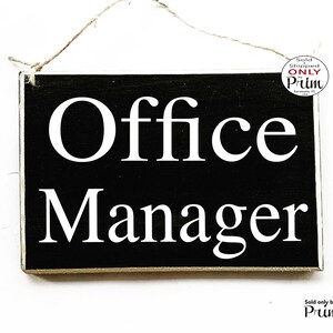 8x6 Office Manager Custom Wood Sign Executive Suite Management ...