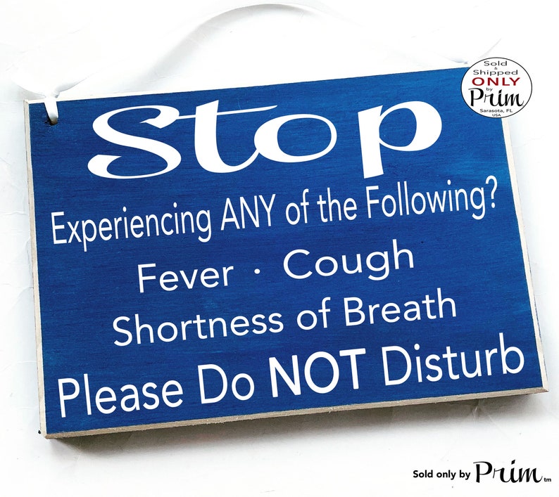 10x8 Stop Please Do Not Disturb Custom Wood Sign Flu Doctor | Etsy