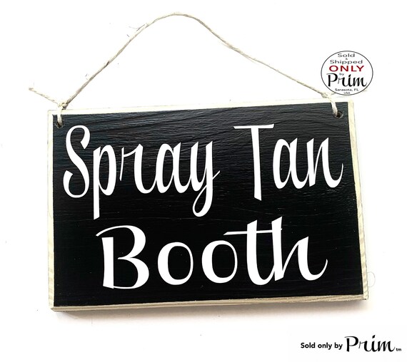 8x6 Spray Tan Booth Custom Wood Sign Tanning Spa Service - Etsy