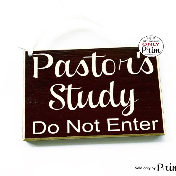 Pastor Office Sign - Etsy