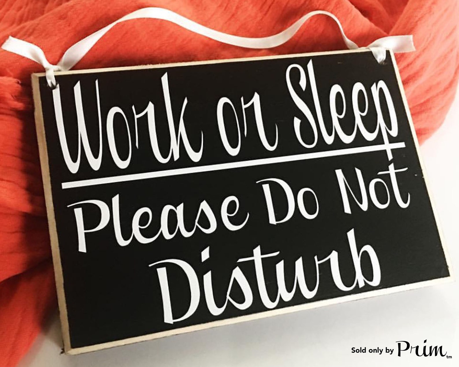 8x6 Work or Sleep Please Do Not Disturb Custom Wood Sign | Etsy