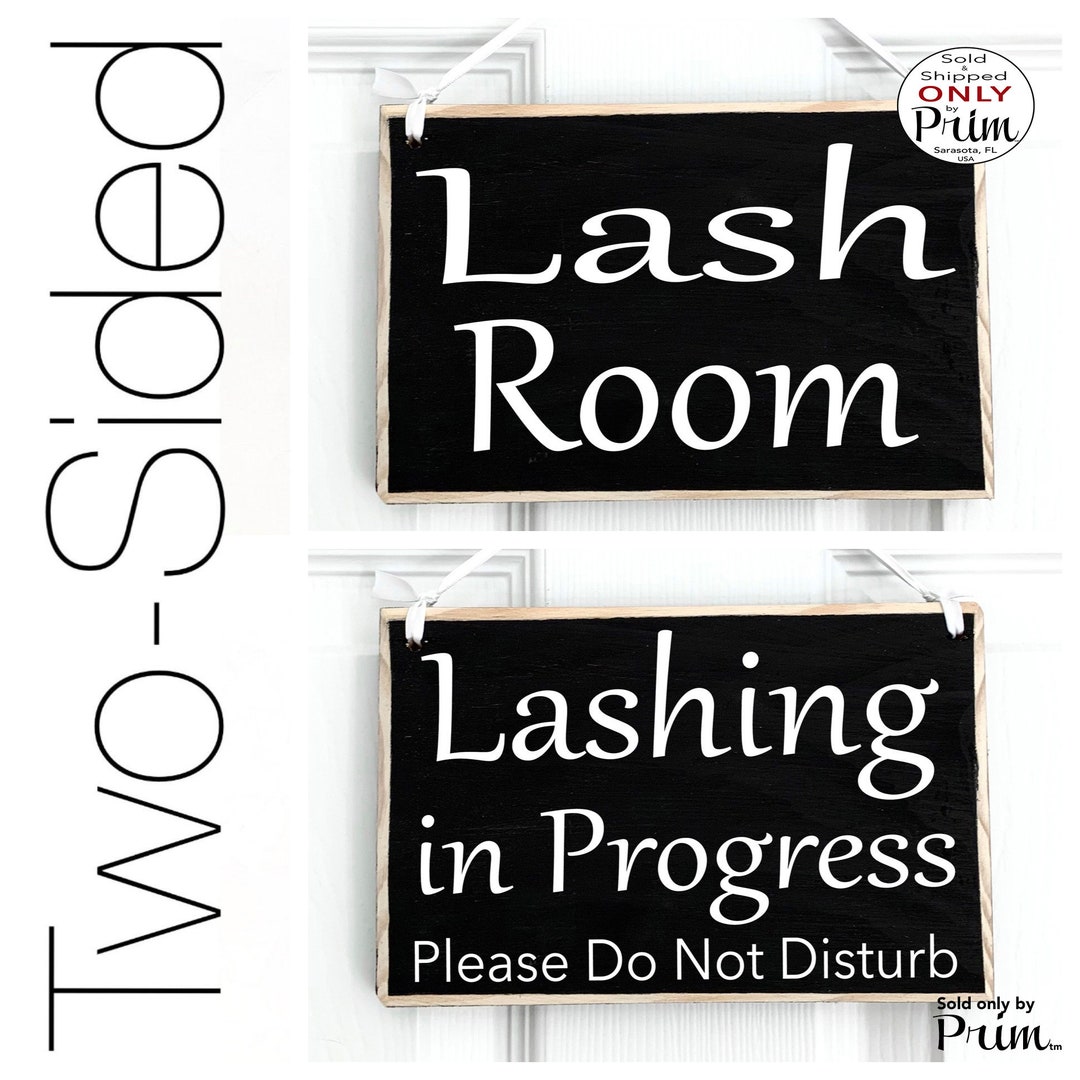 8x6 Lash Room Lashing in Progress Please Do Not Disturb Custom Wood ...