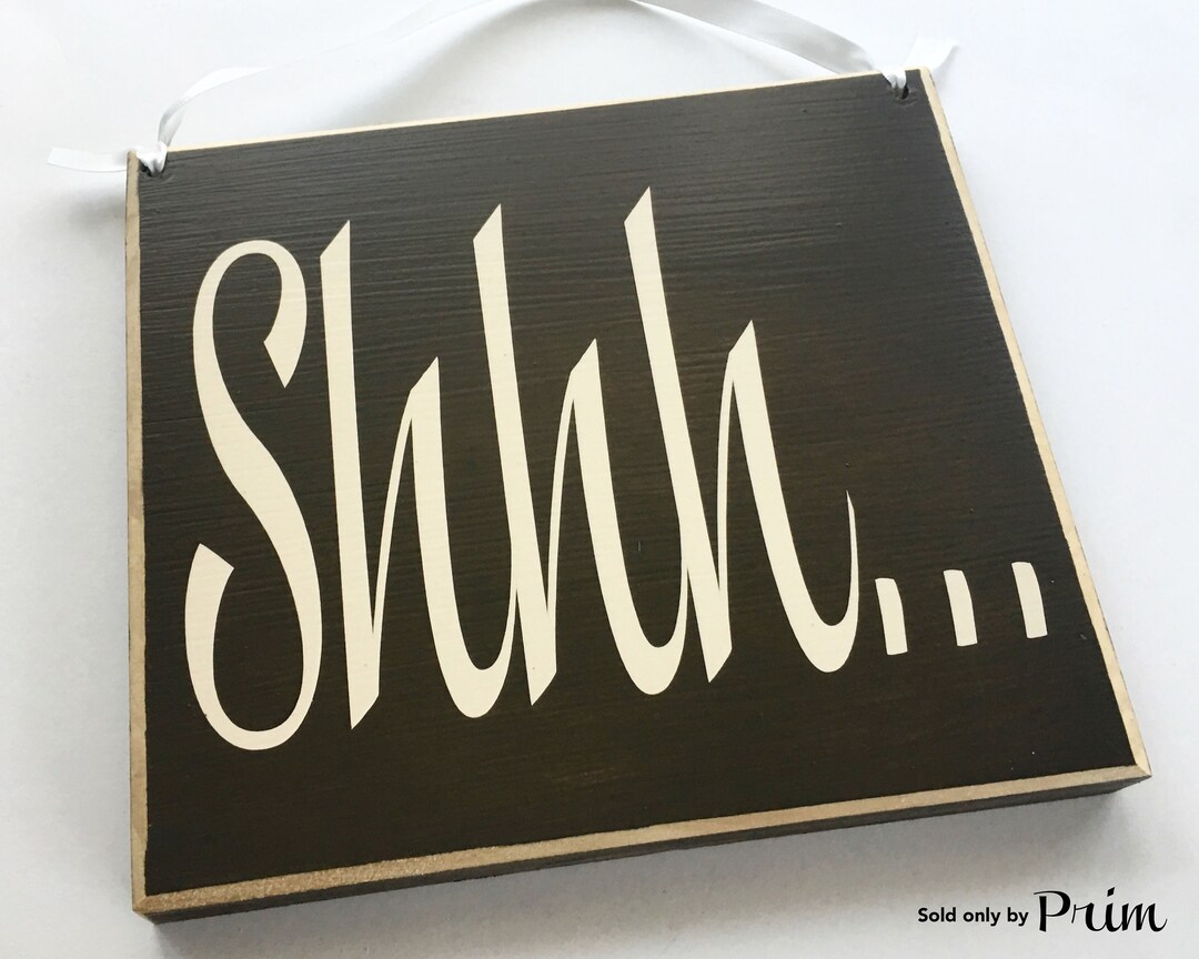 Shhh Custom Wood Sign 8x8 Custom Wood Sign Please Do Not Disturb Quiet ...