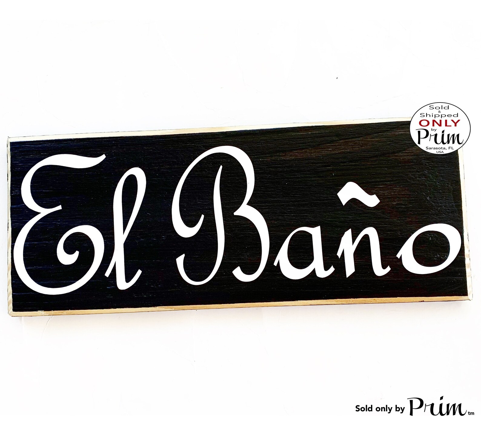14x6 El Bano Bath Spanish Custom Wood Sign Restroom Bathroom - Etsy