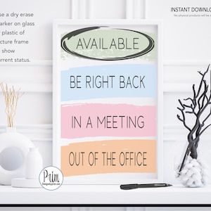 Available in Meeting Printable Sign | Instant Download in Progress ...