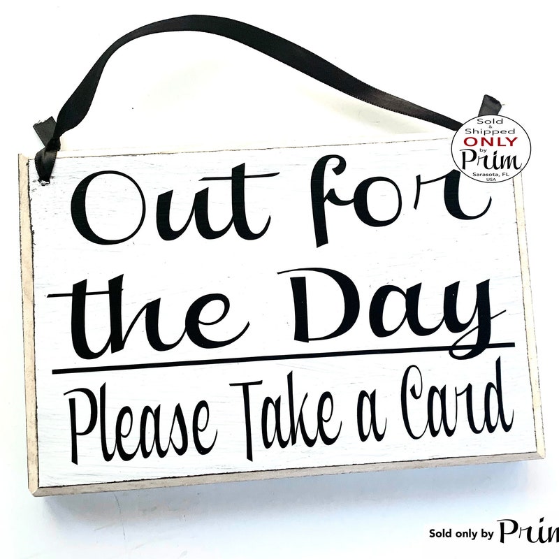 Be Back Shortly Sign - Etsy