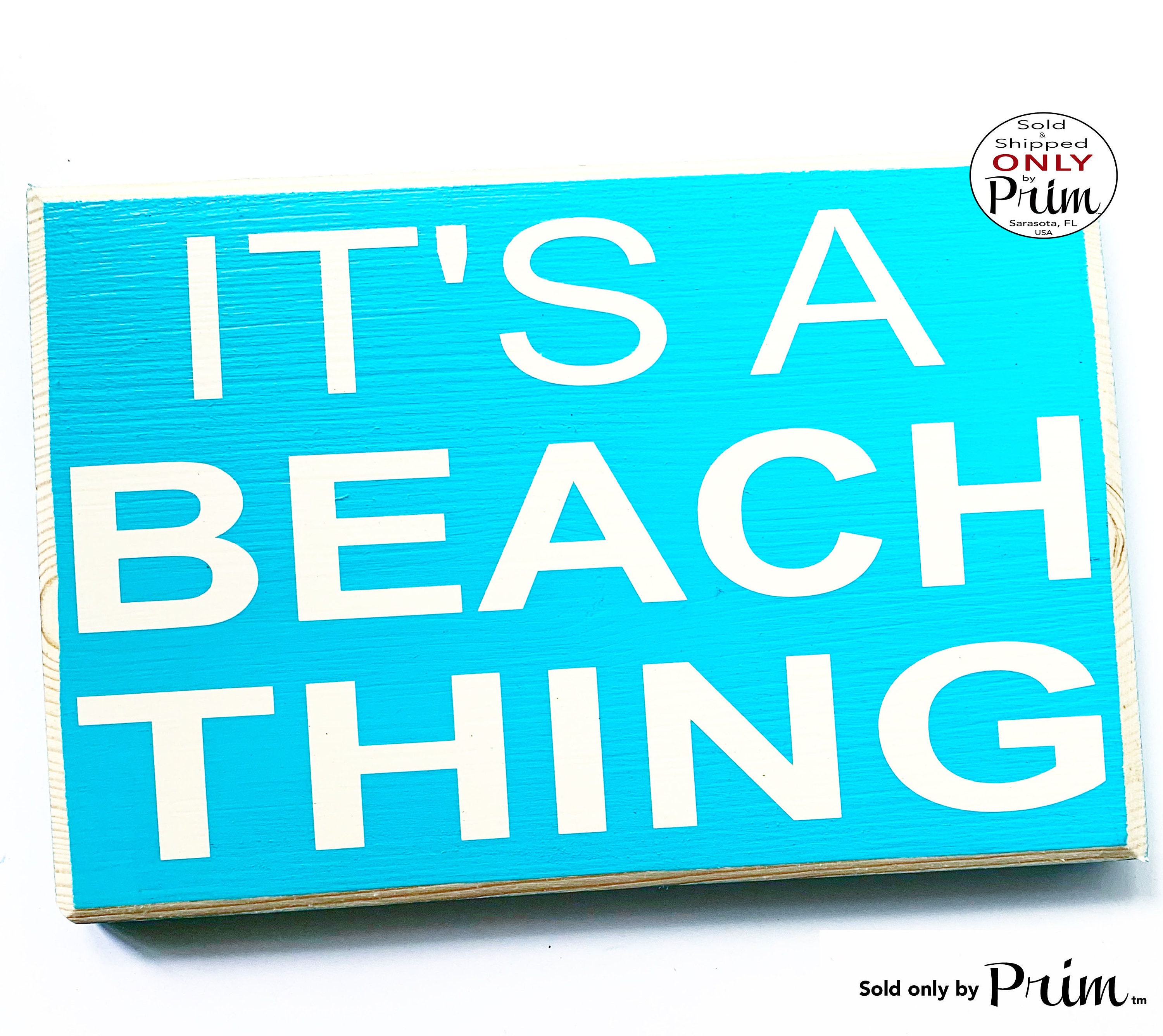 10x8 It's a Beach Thing Custom Wood Sign Coastal Salt Life | Etsy
