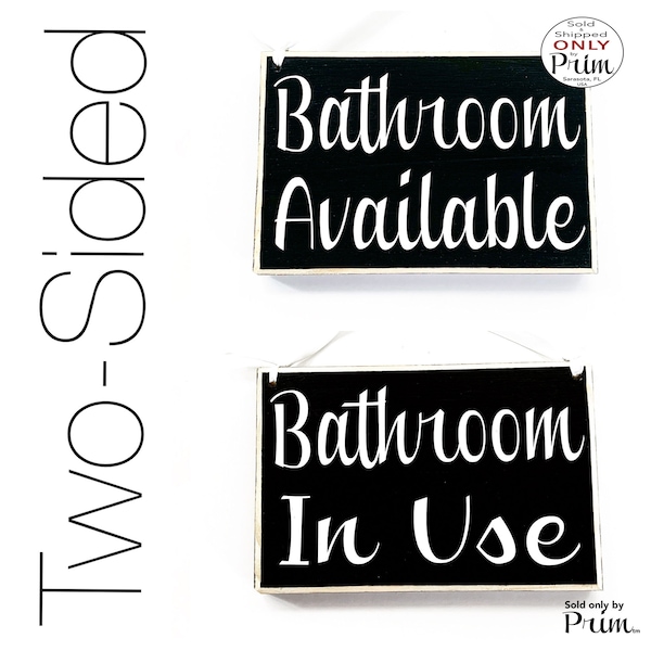 Bathroom Door Signs - Etsy