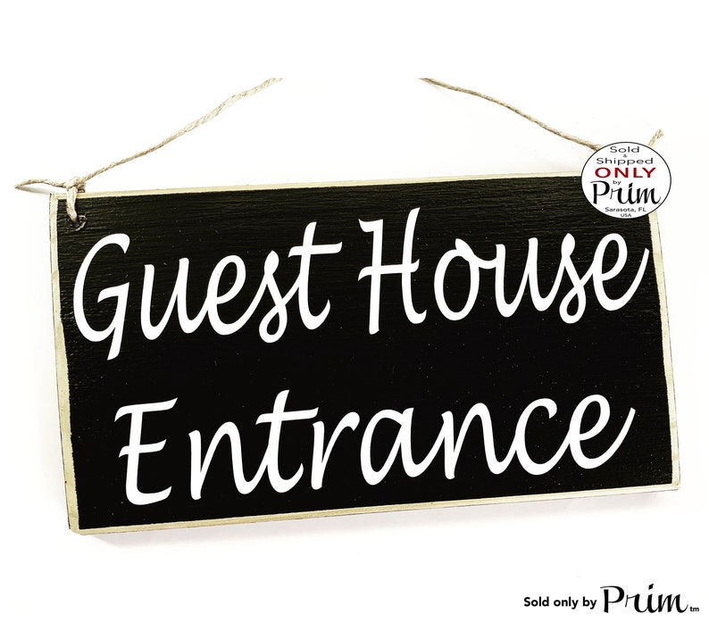 10x6 Guest House Entrance Custom Wood Sign Welcome Suite - Etsy