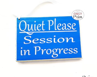 Shhh in Session Sign - Etsy