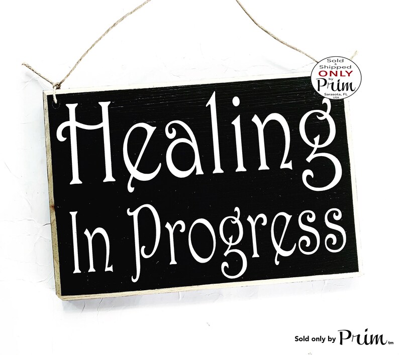 8x6 Healing in Progress Session Do Not Disturb Custom Wood - Etsy