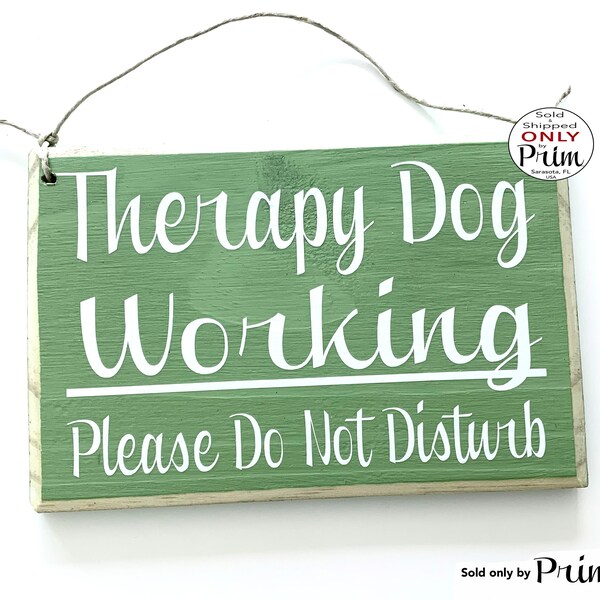 Therapy Dog Custom Sign - Etsy