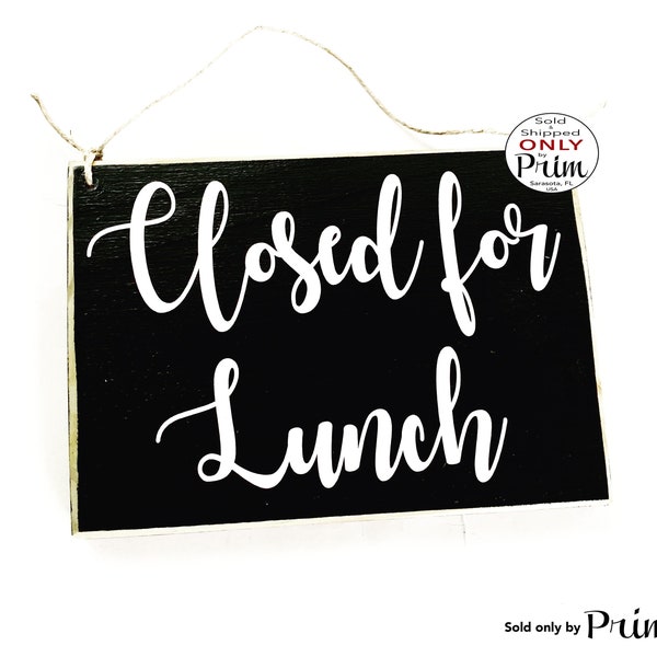 Office Closed for Lunch Sign - Etsy