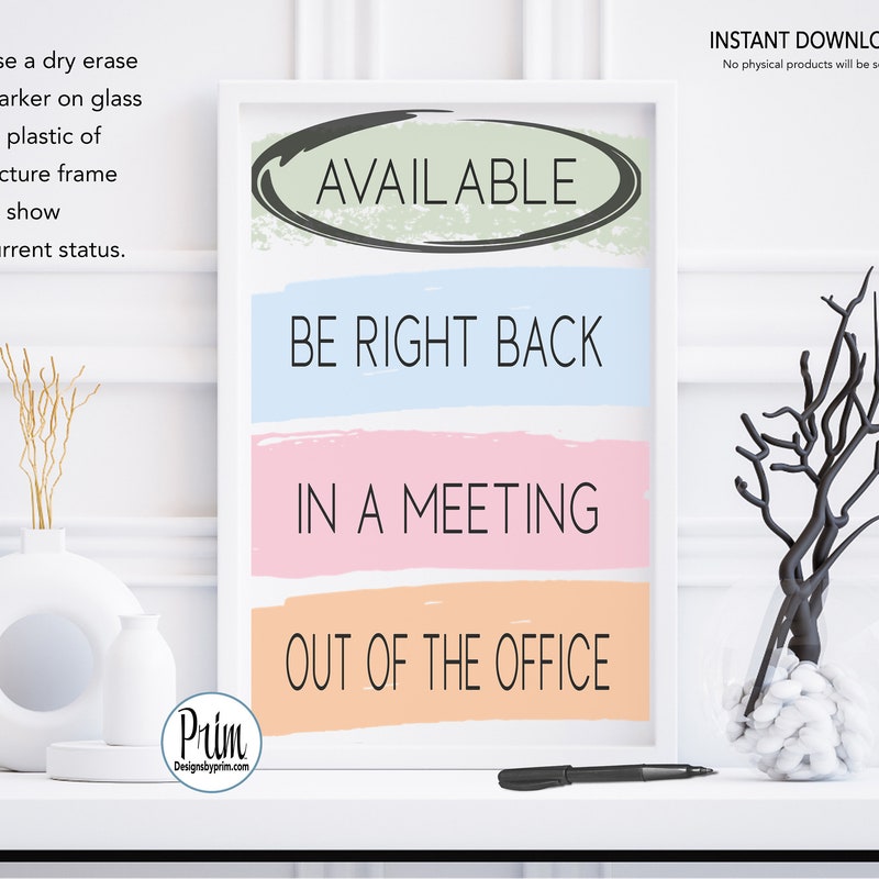 In a Meeting Sign - Etsy