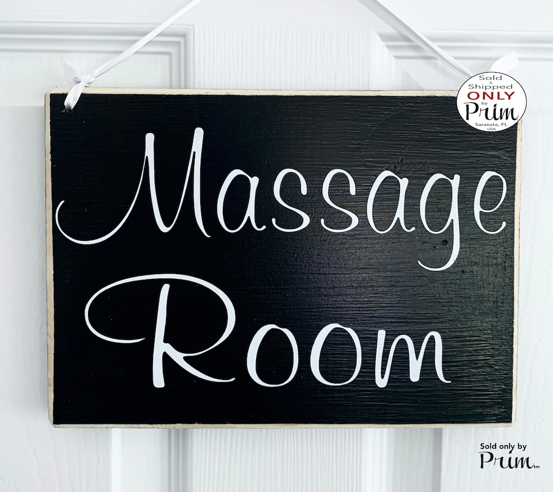 10x8 Massage Room Custom Wood Sign | Massage in Session Please Do Not ...