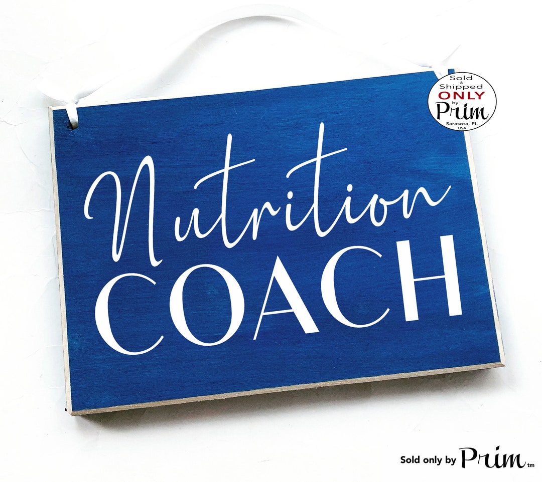 8x6 Nutritional Coach Custom Wood Sign Dietician in Session Teacher ...