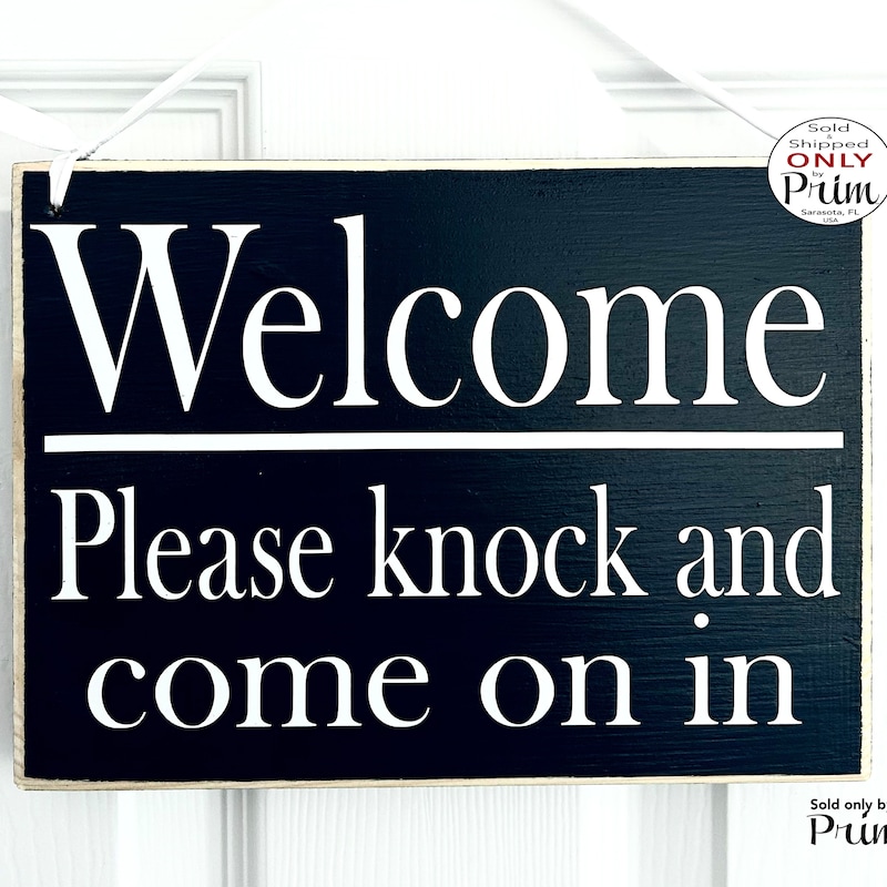 Please Knock and Come In - Etsy