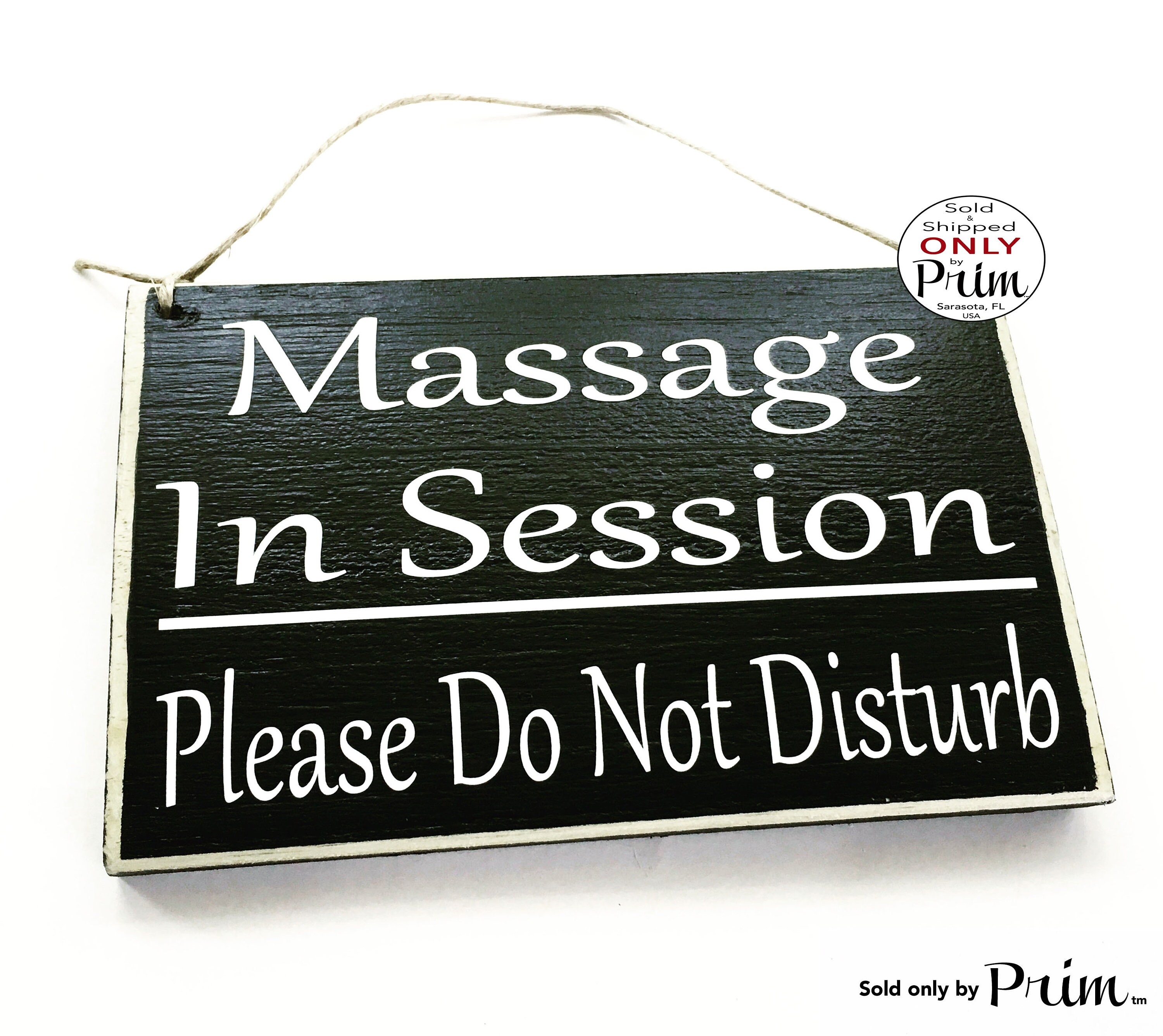 8x6 Massage in Session Please Do Not Disturb Custom Wood Sign | Etsy ...
