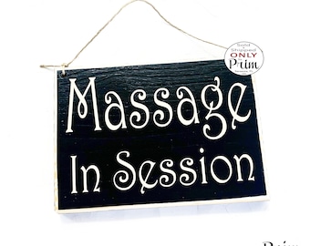 10x8 Massage in Session Custom Wood Sign Do Not Disturb Spa - Etsy
