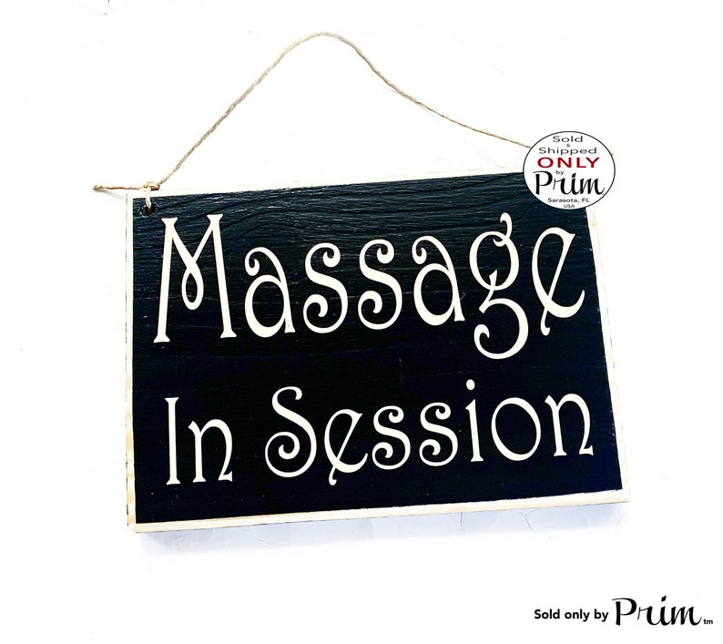 8x6 Massage in Session Custom Wood Sign in Progress Please - Etsy Canada