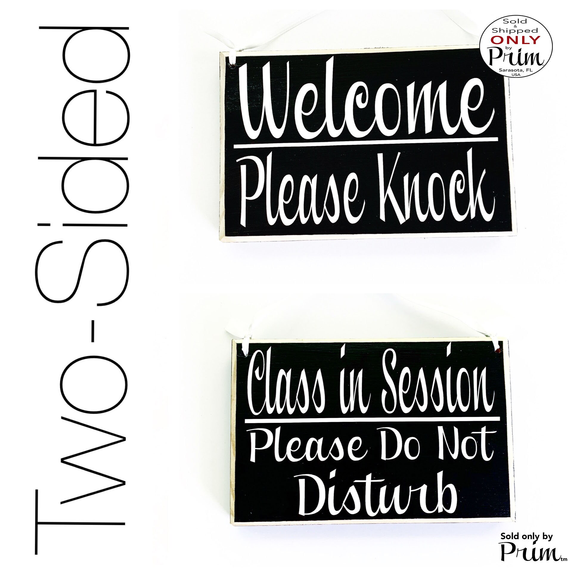 8x6 Welcome Please Knock Class In Session Please Do Not | Etsy