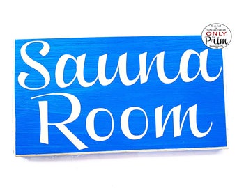 Sauna Room Custom Wood Sign Spa Salon Relaxation in Session - Etsy