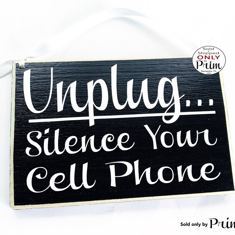 Cell Phone Sign - Etsy