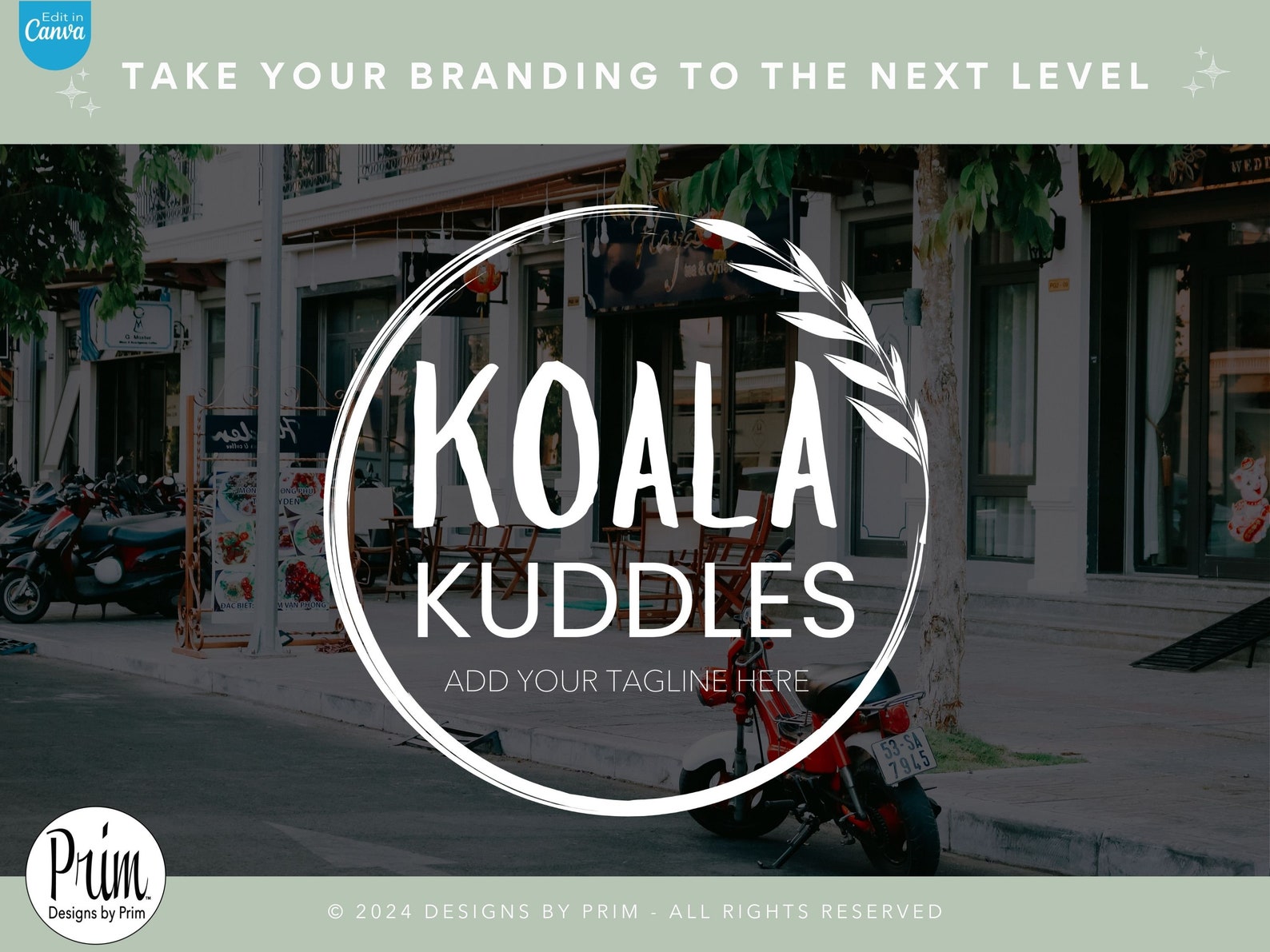 Koala Bear Logo Design Template Canva Small Business Logo Editable Logo ...