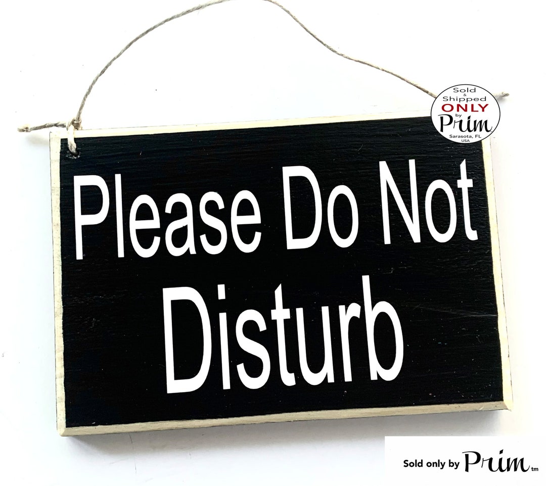 8x6 Please Do Not Disturb Custom Wood Sign Focus Time Work Virtual ...