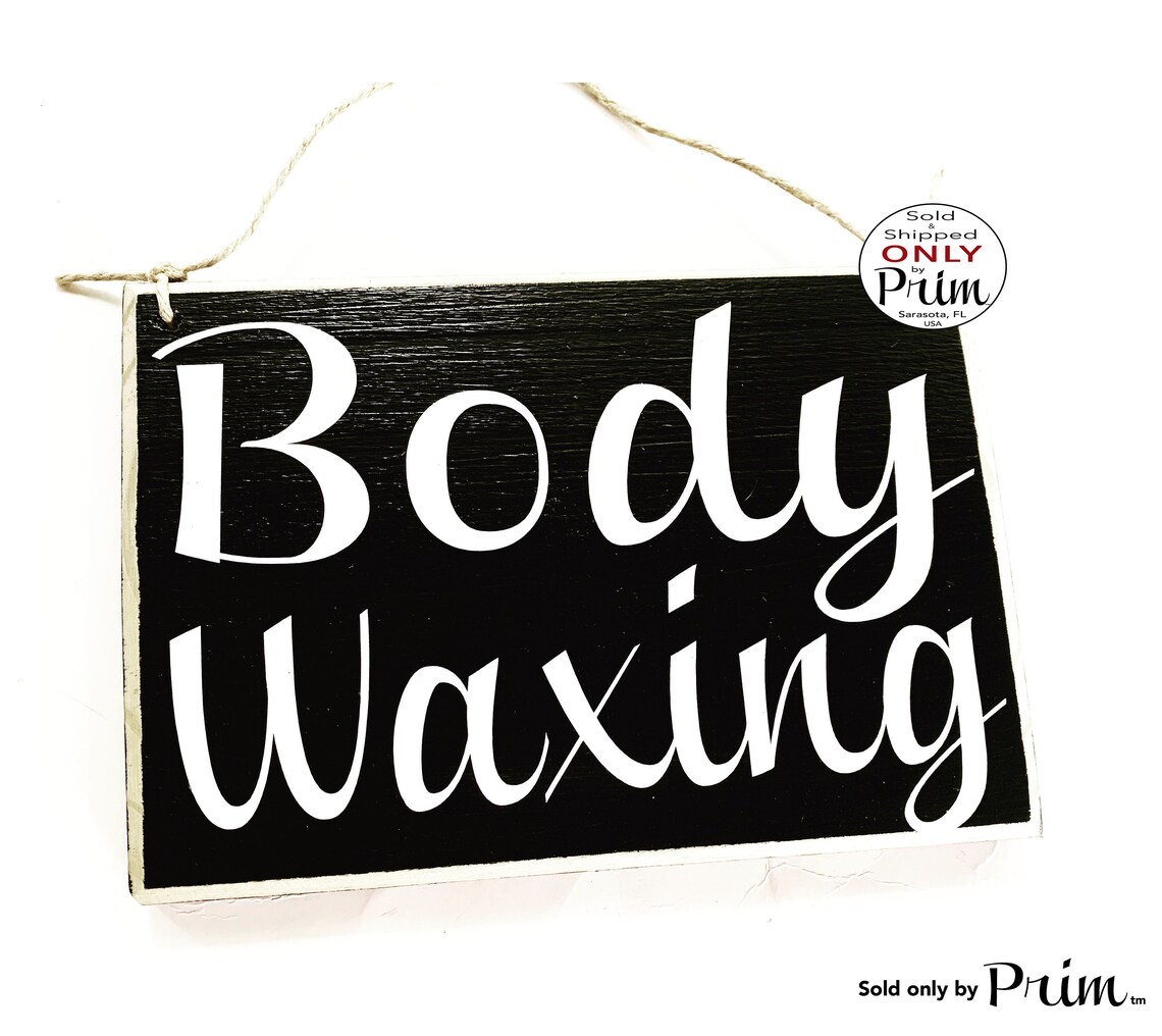 8x6 Body Waxing Room choose Color Custom Wood Sign Spa Salon - Etsy