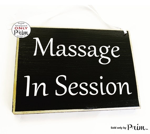 8x6 Massage in Session Custom Wood Sign Do Not Disturb Spa | Etsy