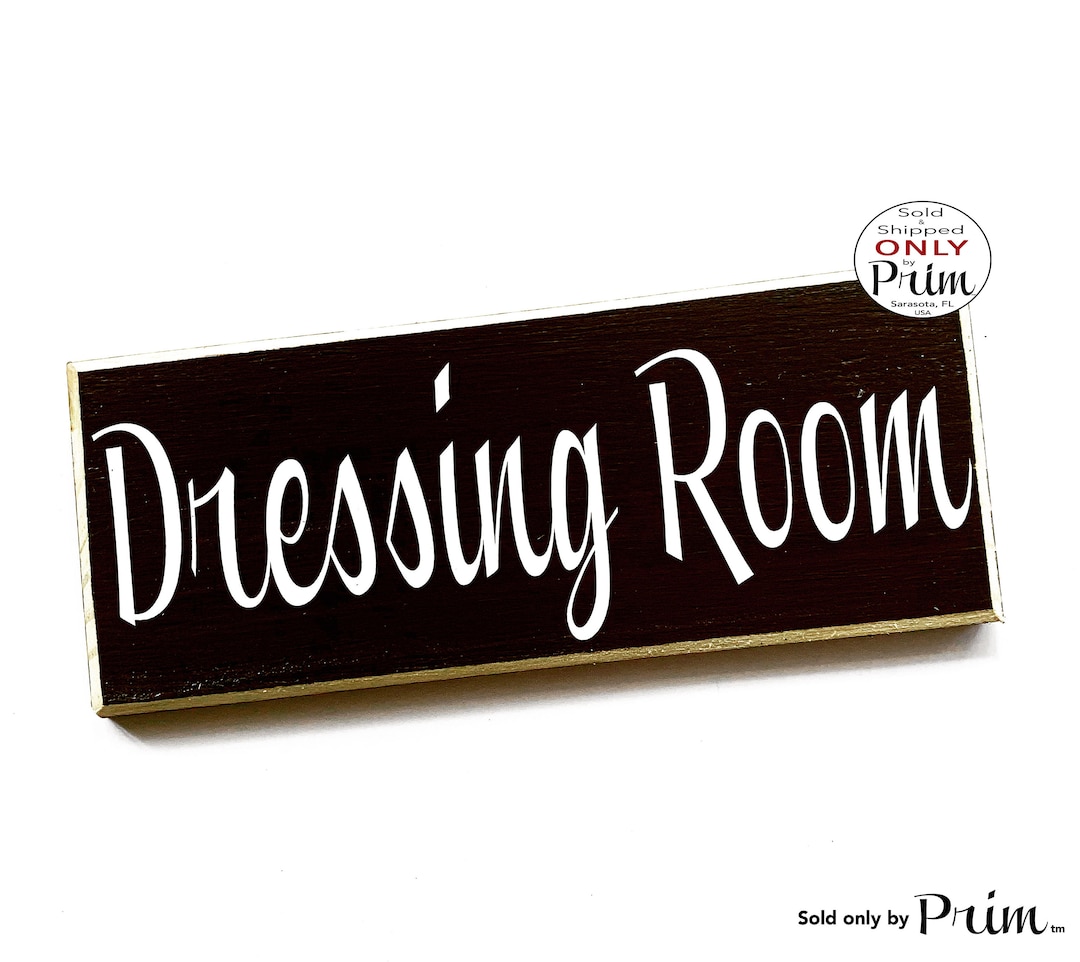 12x4 Dressing Room Custom Wood Sign | Boutique Shop Changing Room Salon ...