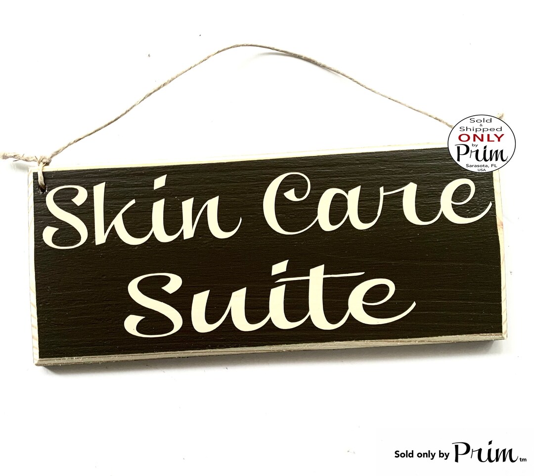 10x4 Skin Care Suite Custom Wood Sign Facial Aesthetics Esthetician Spa ...