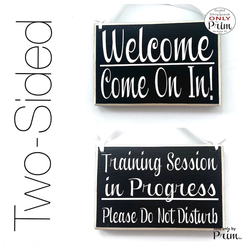 Training in Progress Sign - Etsy
