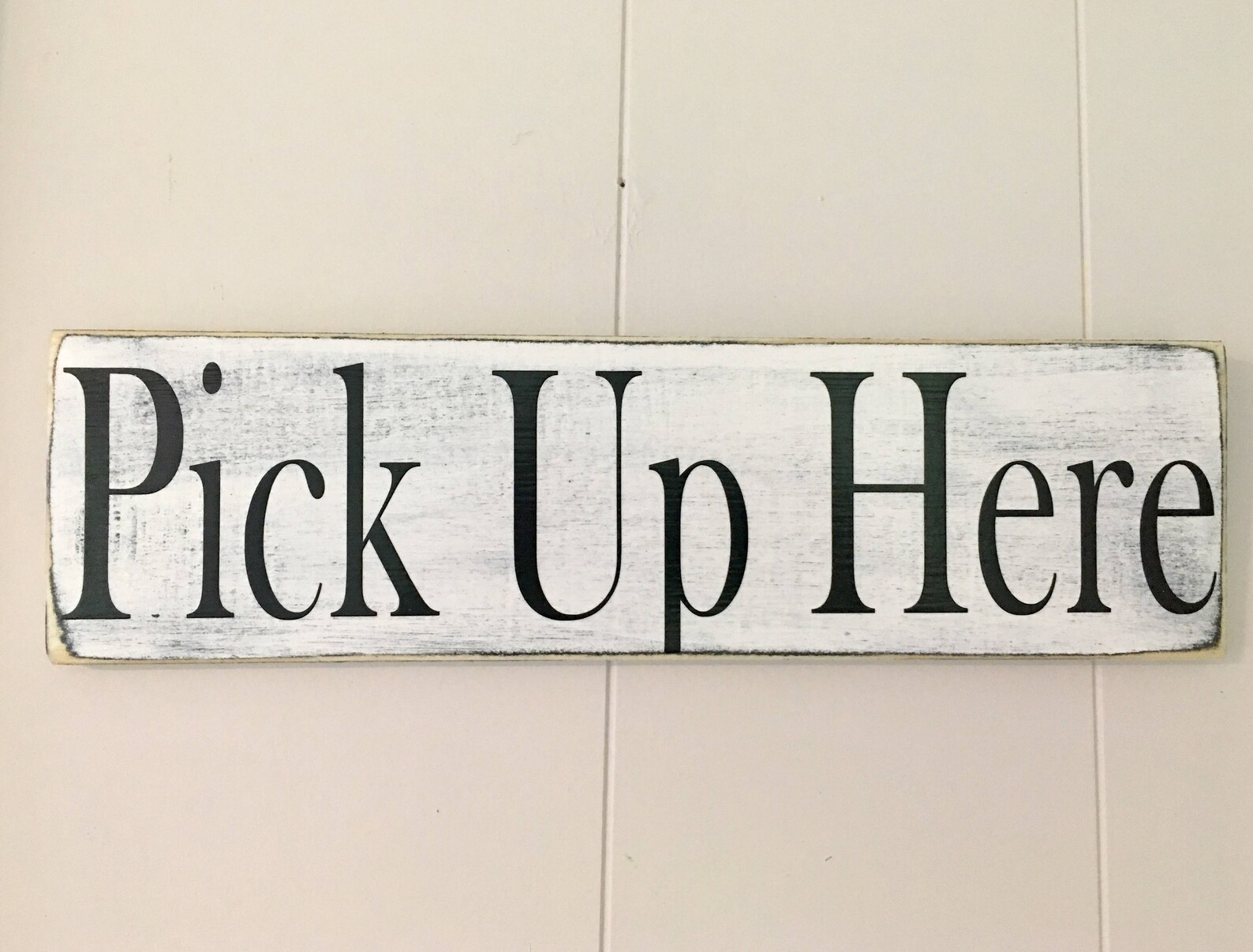 14x4 Pick up Here Custom Wood Sign Door Plaque Restaurant Cafe - Etsy