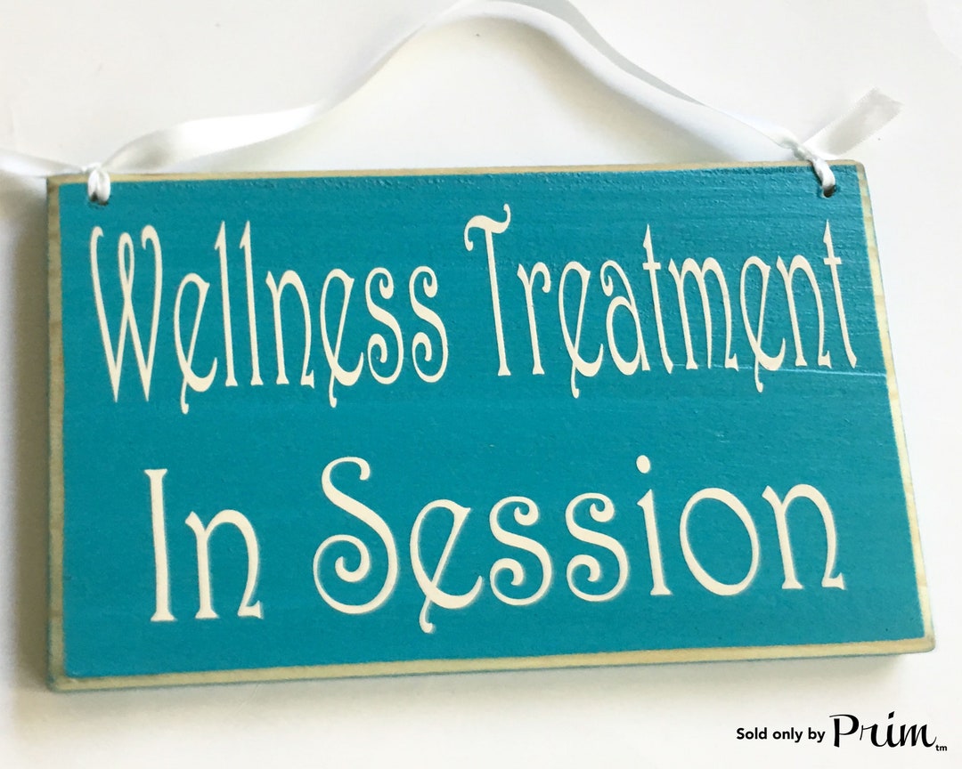8x6 Wellness Treatment in Session Custom Wood Sign Do Not Disturb Spa ...