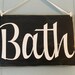 8x6 Bath Custom Wood Sign Restroom Bathroom Water Closet - Etsy