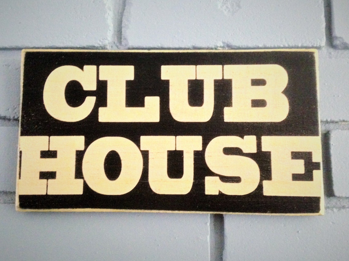 Clubhouse Custom Wood Sign 12x6 Children Kids Boys Room Man - Etsy